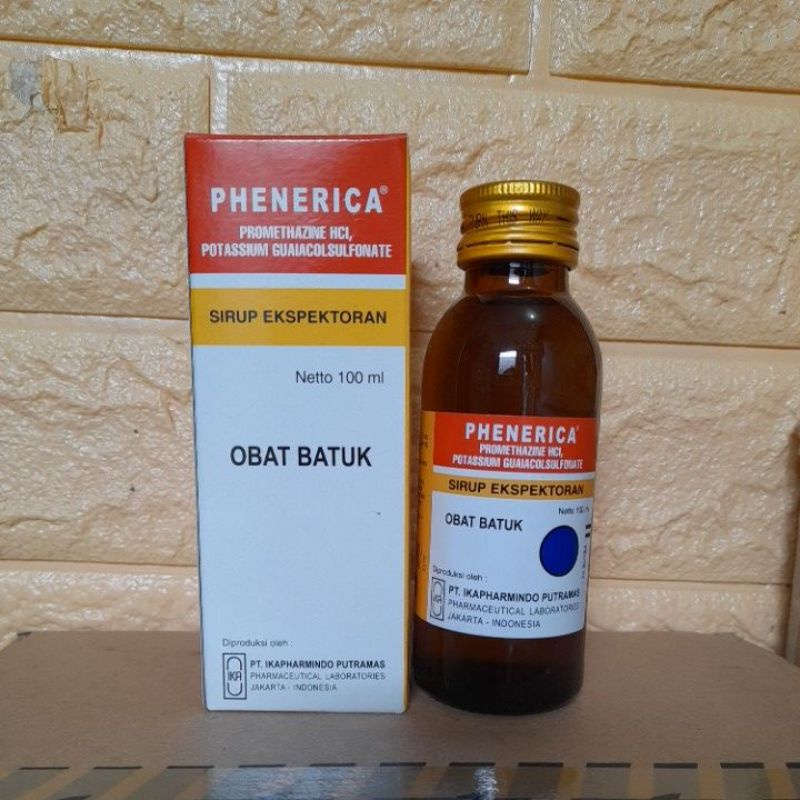 Jual Phenerica 100ml | obat batuk karena alergi & akibat rokok | Shopee ...