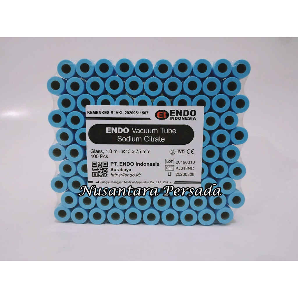 Jual Tabung Vaculab Alat Lab Vacuum Tube Sodium Citrate 1,8 ml 13 x 75 ...