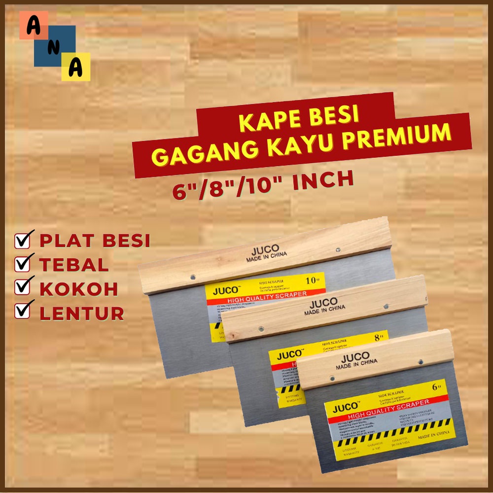 Jual Kape Kapi Scrapper Scaper Skrap Sekrap 6 8 10" Inch JUCO Dempul ...