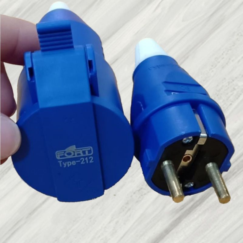 Jual STEKER INDUSTRI 2P+E 16A / 250V INDUSTRIAL PLUG 2 POLE MALE ...