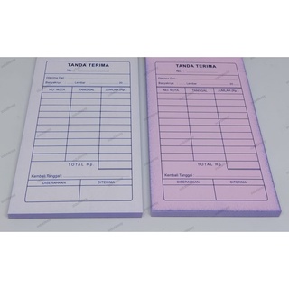Jual BUKU TANDA TERIMA NOTA faktur KWITANSI NCR Putih-Merah 1/4 FOLIO 2 ...