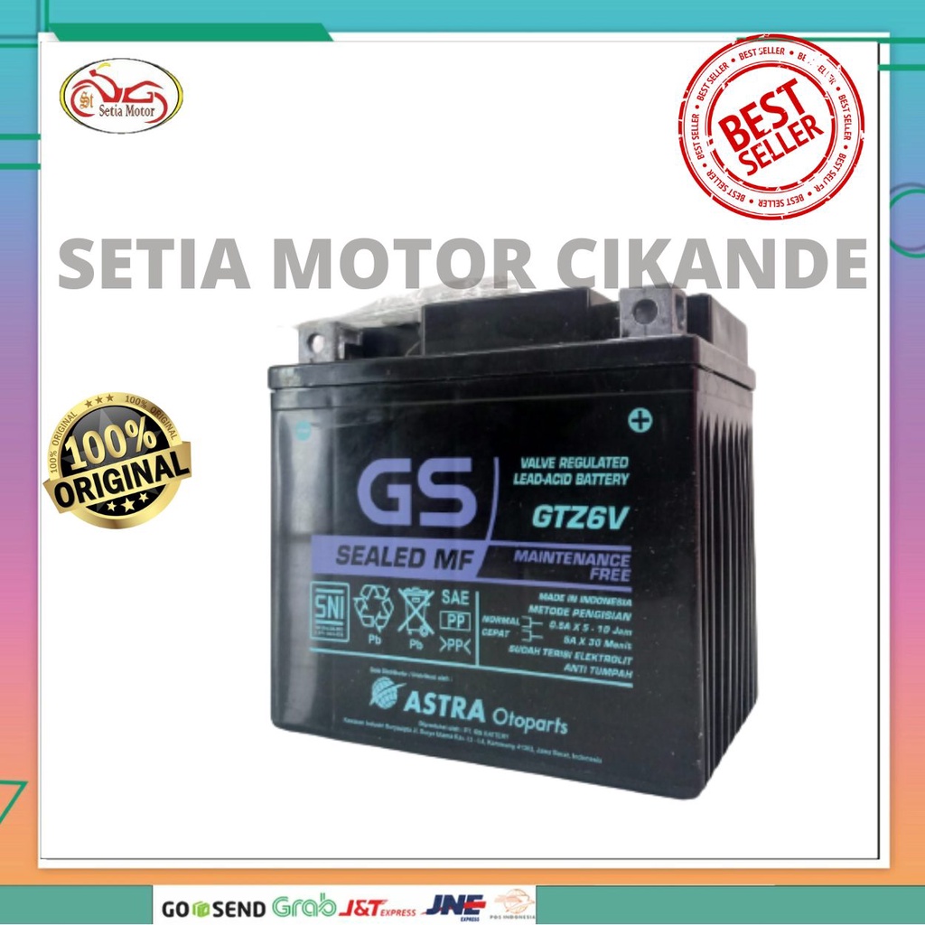 Jual Aki Gs GTZ-6V GS ASTRA | Shopee Indonesia