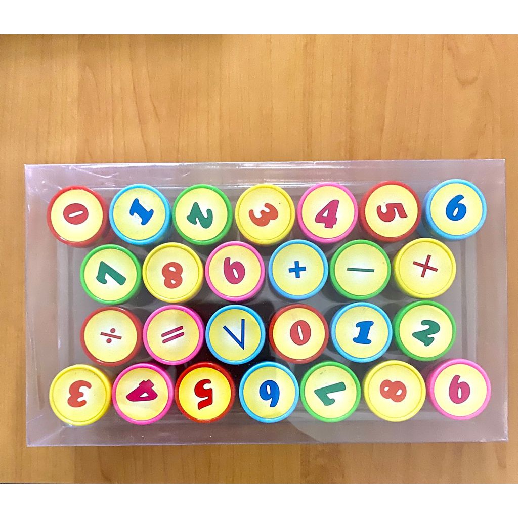 Jual Stamp, stempel dan cap angka 123 untuk anak, stempel bagus utk ...