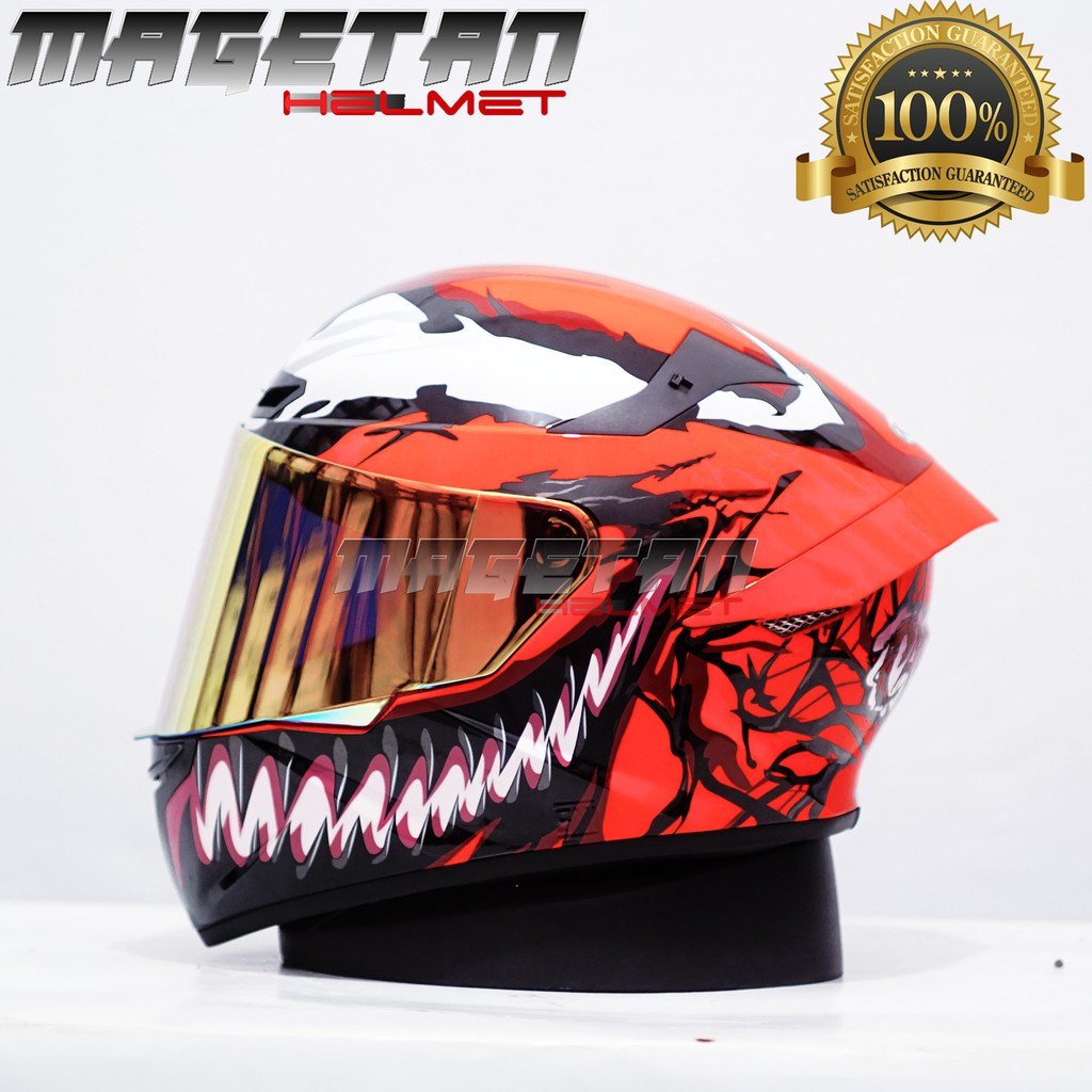 Jual HELM KYT TT COURSE MARVEL CARNAGE LIMITED EDITION VISOR DARK SMOKE ...