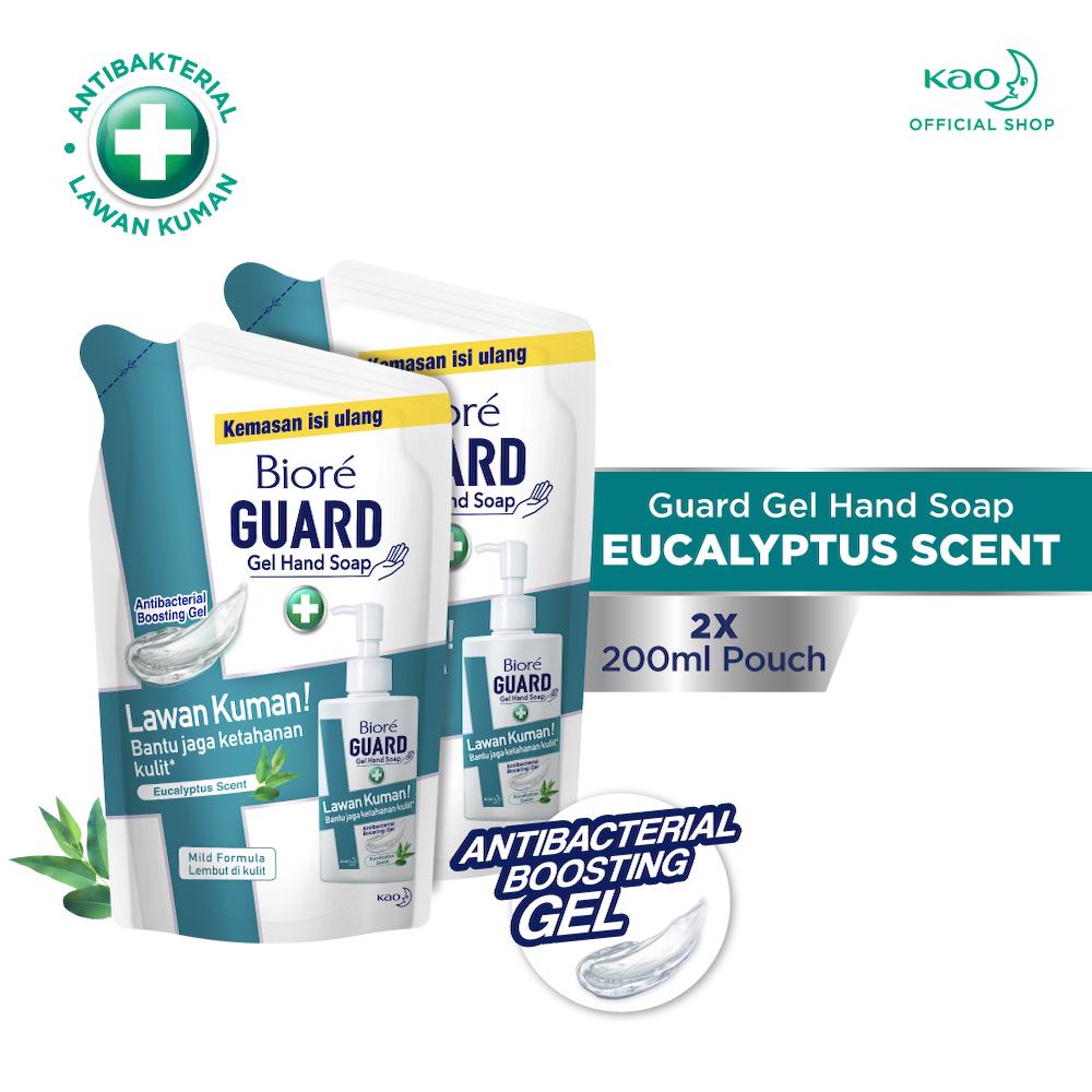 Jual Biore Guard Eucalyptus Scent Hand Soap Refill 200 mL x 2 | Shopee ...