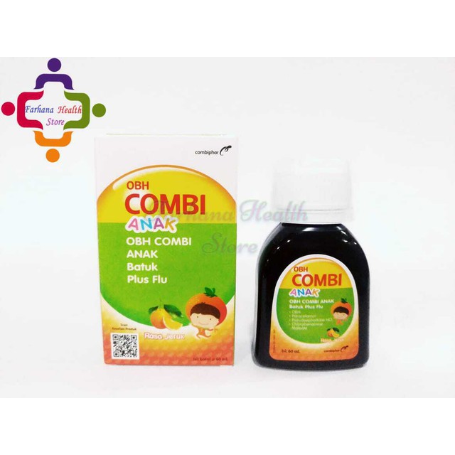 Jual Original OBH Combi Anak Batuk Plus Flu Syrup 60 ml Rasa Jeruk ...