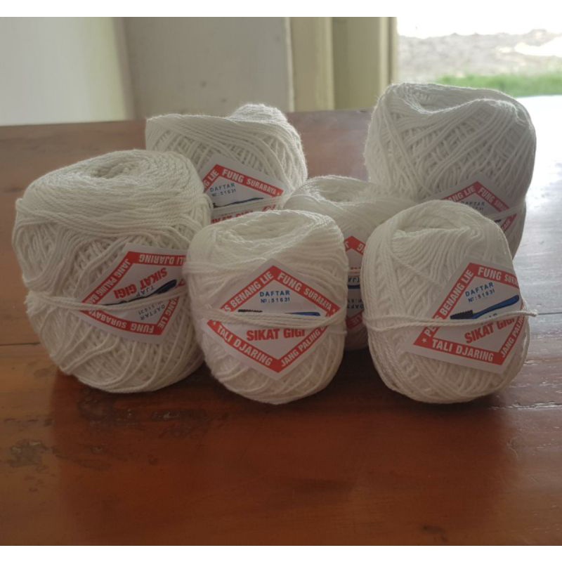 Jual Tali Benang Kasur/Tali Jaring/Rami/Bendera Cap (Merk) Sikat Gigi ...
