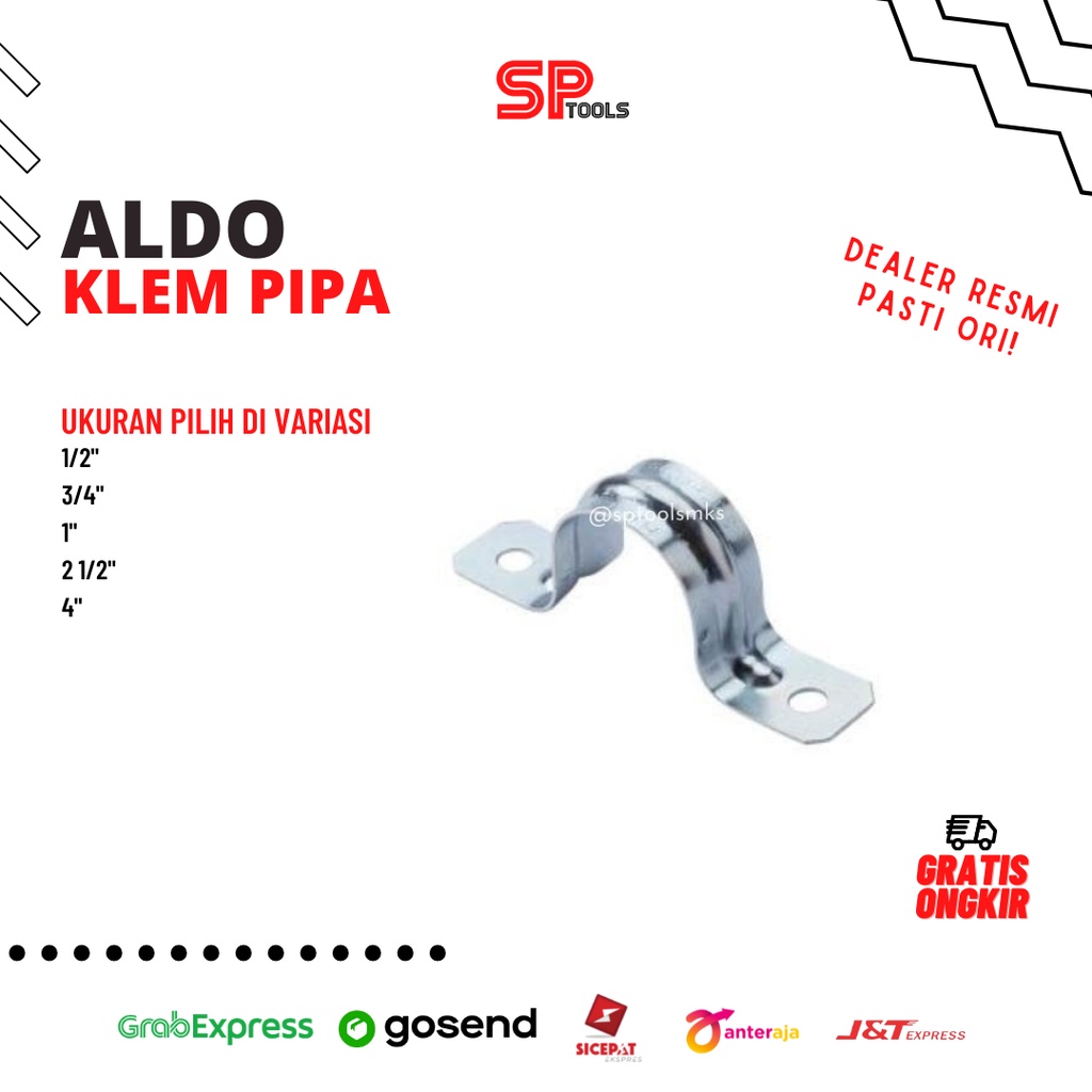 Jual KLEM SADLE PIPA / PENJEPIT PIPA DINDING / 1/2" 3/4" 1" 2 1/2" 3" 4 ...