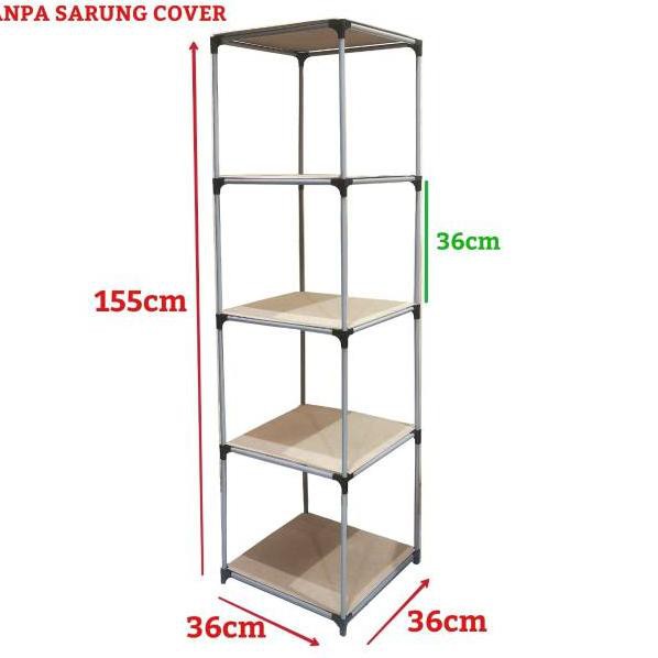 Jual { Bonus 50% } Nine Box Rak helm 4 ruang / Rak display/ Lemari ...