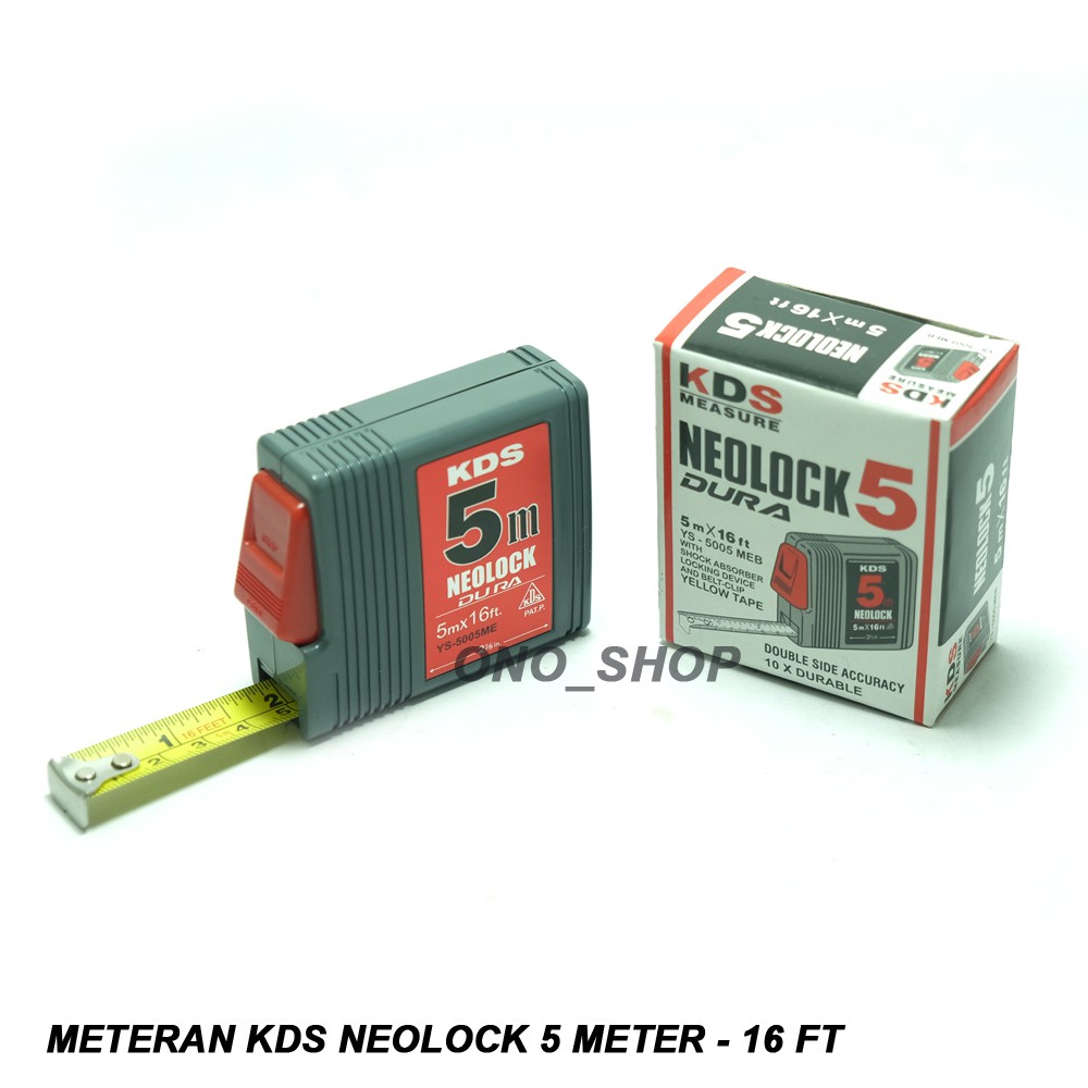 Jual Meteran KDS NEOLOCK 5 Meter - 16 ft | Shopee Indonesia