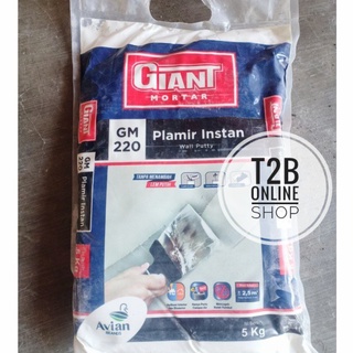 Jual Plamir Tembok Instan Giant 220 5 Kg, Plamir instan Indonesia ...