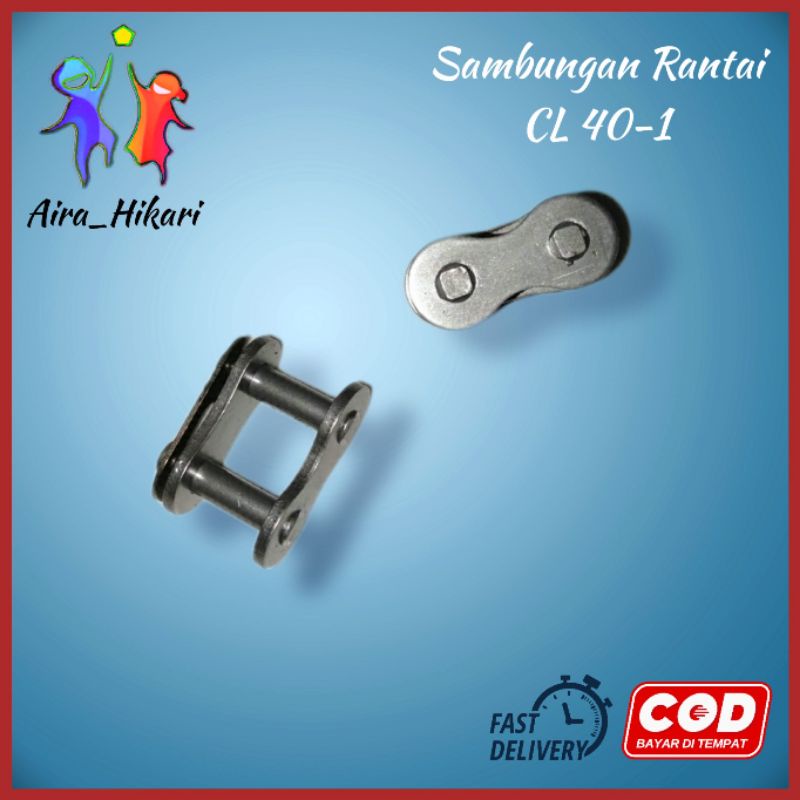 Jual Sambungan rantai rante RS 40 single MSK connecting link CL 40-1 ...