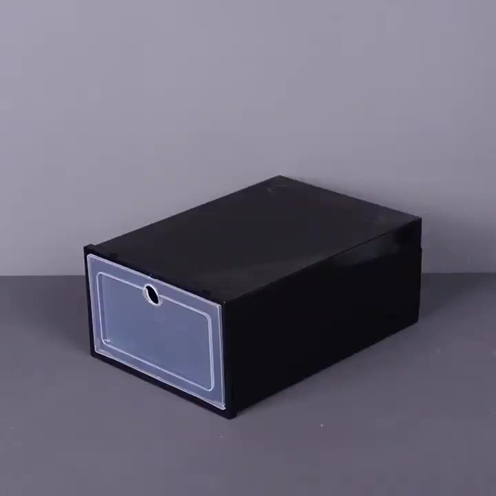 Box Sepatu Kotak Sepatu Lipat Susun Portable Murah Plastik Warna Warni ...