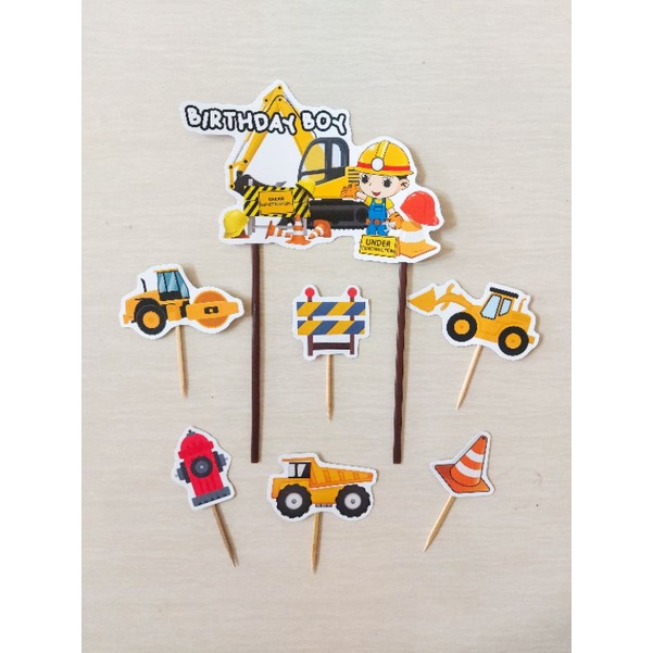 Jual TOPPER EXCAVATOR / CAKE TOPPER EXCAVATOR / TOPPER KUE EXCAVATOR ...