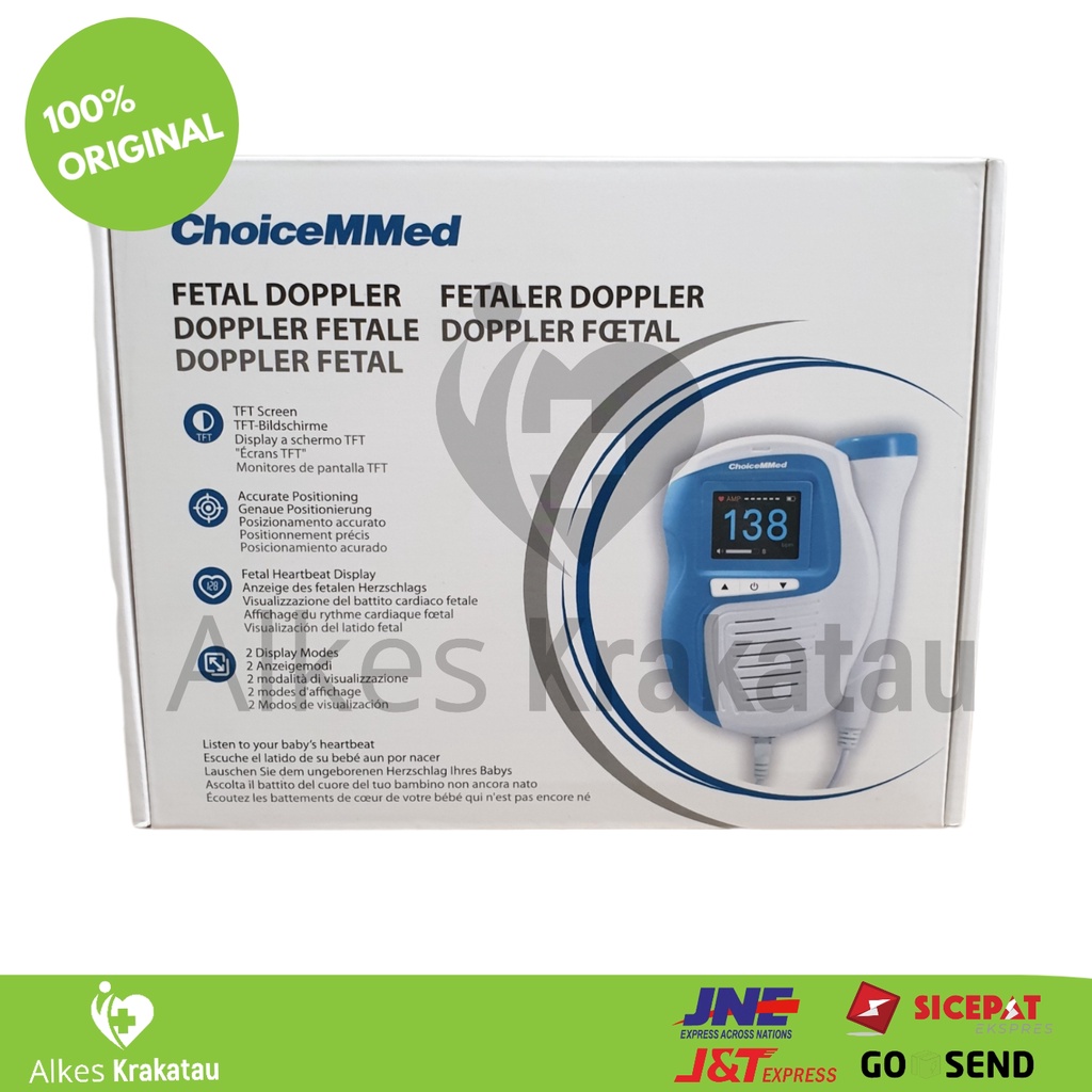 Jual Fetal Doppler ChoiceMMed / Doppler Fetal alat cek detak jantung ...