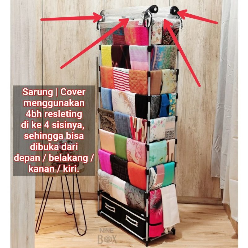 Jual RAK JILBAB PAKE TUTUP / RAK JILBAB PAKE COVER / RAK JILBAB PAKE ...