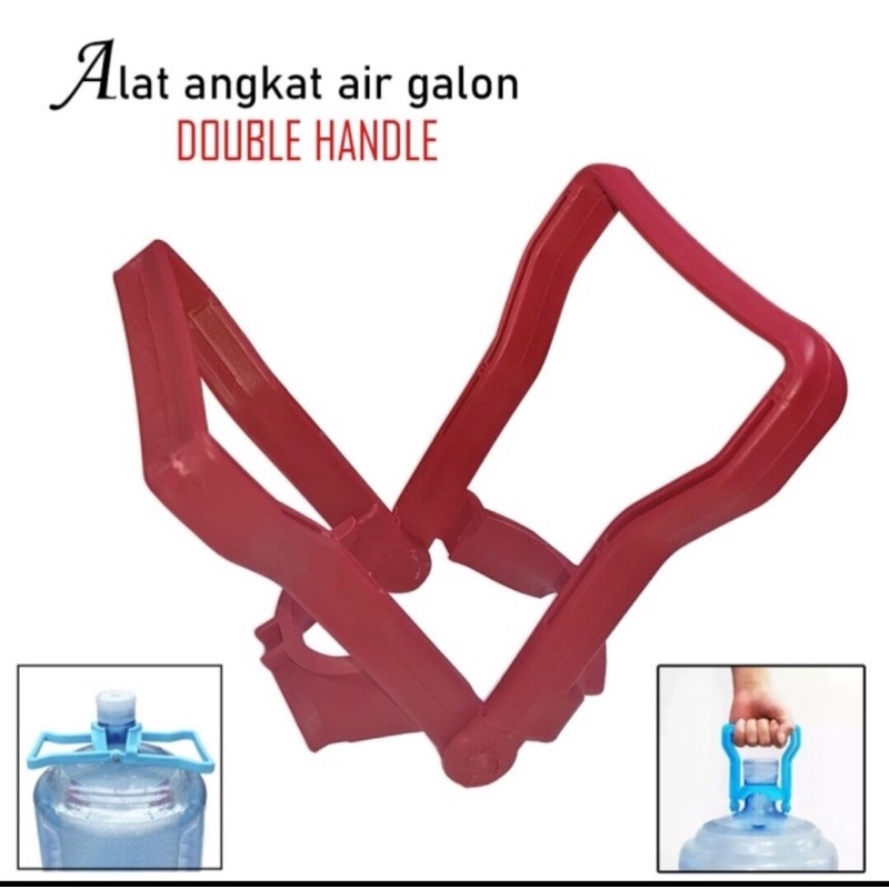 Jual Alat Angkat Galon Air Double Handle Gagang Holder Alat Pengangkat ...