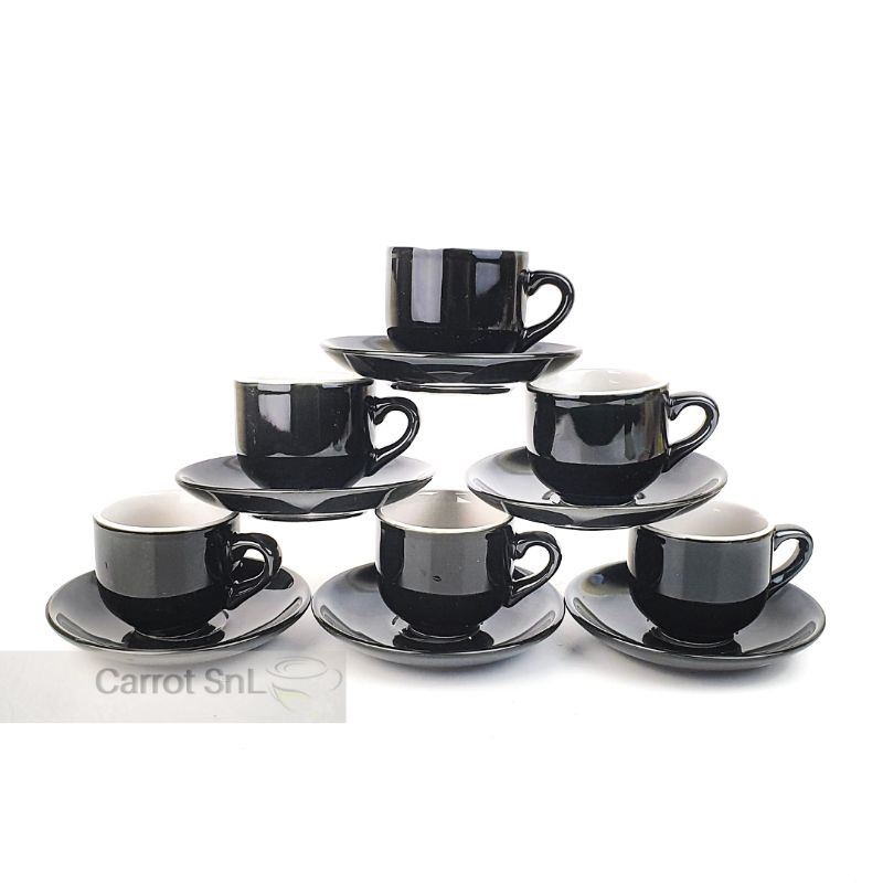 Jual 6 Cangkir 6 Saucer Cangkir Set Keramik Porcelain Cup Coffee ...