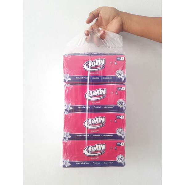 Jual 4 Tissue Jolly 250 Sheets 2 Ply Tisu Joli Joly Facial Tissue Murah ...