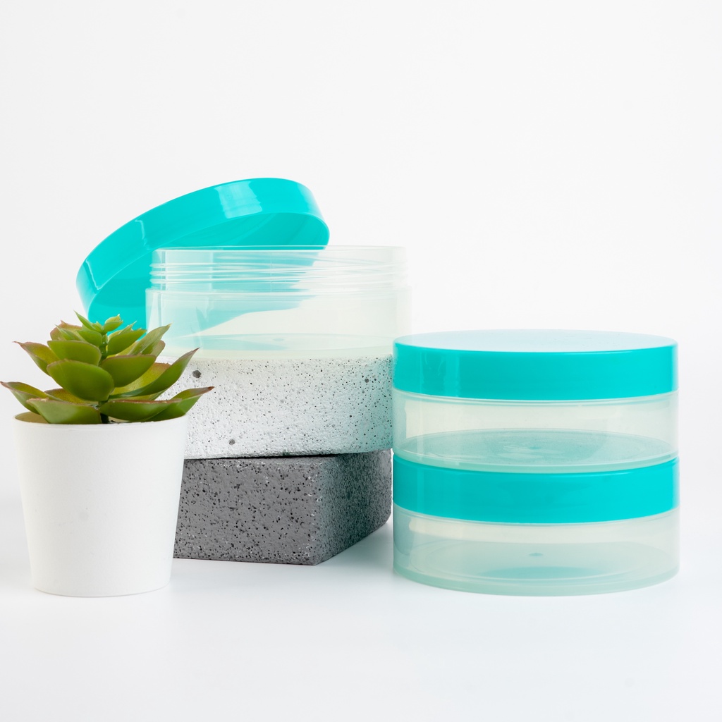 Jual Pot lulur Kosong 250 gr Natural Tutup Tosca/ kemasan/Wadah kosong ...