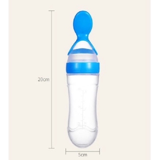 Jual [KUKE] Botol Sendok Makan Bayi / Botol Sendok Bayi Silikon / BOTOL ...