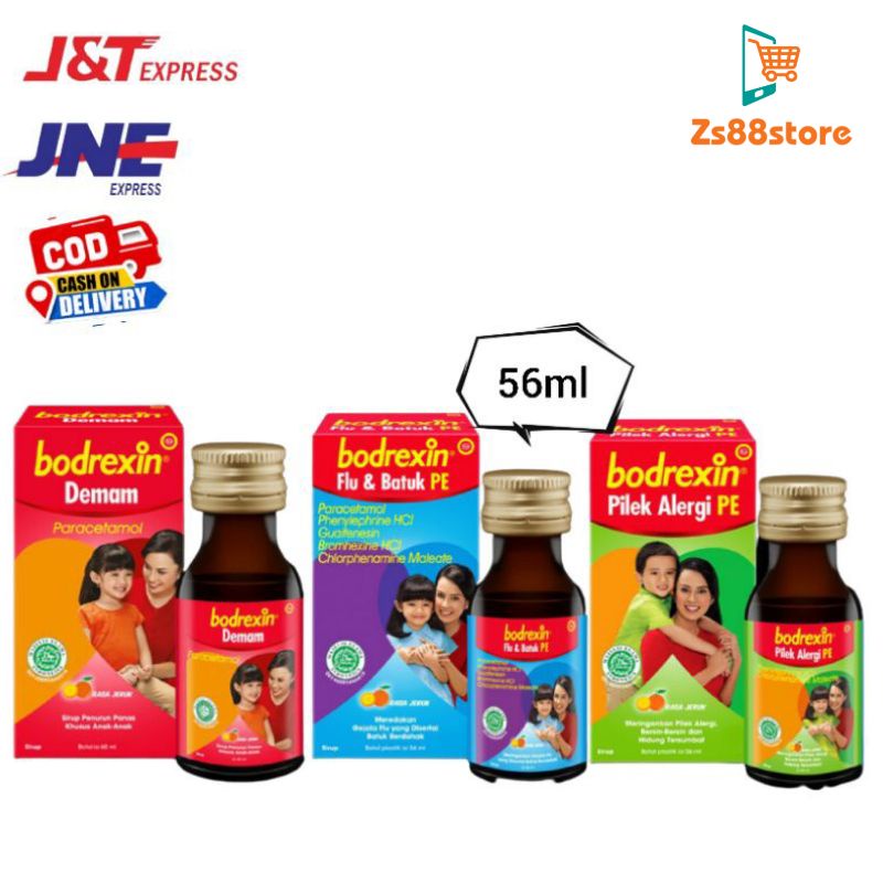 Jual Bodrexin Syrup Anak Rasa Jeruk All Variant @ 56ml Indonesia|Shopee ...