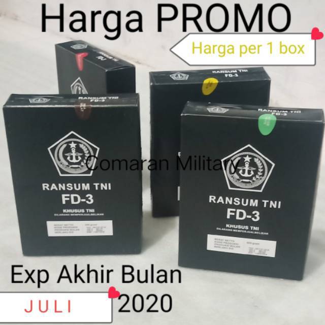 RANSUM TNI FD-3 SUPLEMEN SUSU CEREAL 600 GRAM VARIASI ANEKA RASA IMUKAL ...