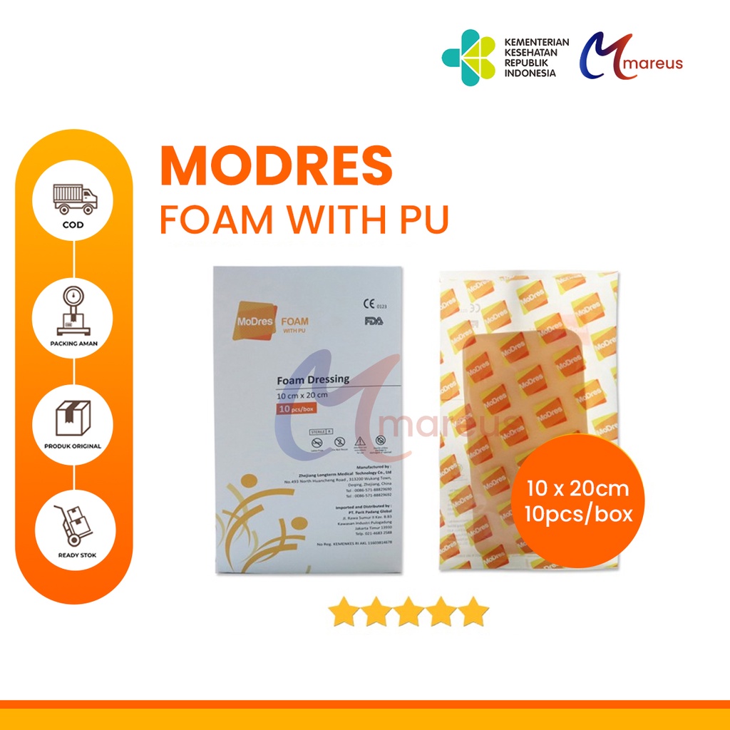 Jual Modres Dressing Foam with PU 10 X 20 cm (harga 1 pcs ) | Shopee ...