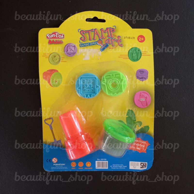 Jual Fun doh stamp art | fun doh basic stamp art | mainan edukasi ...