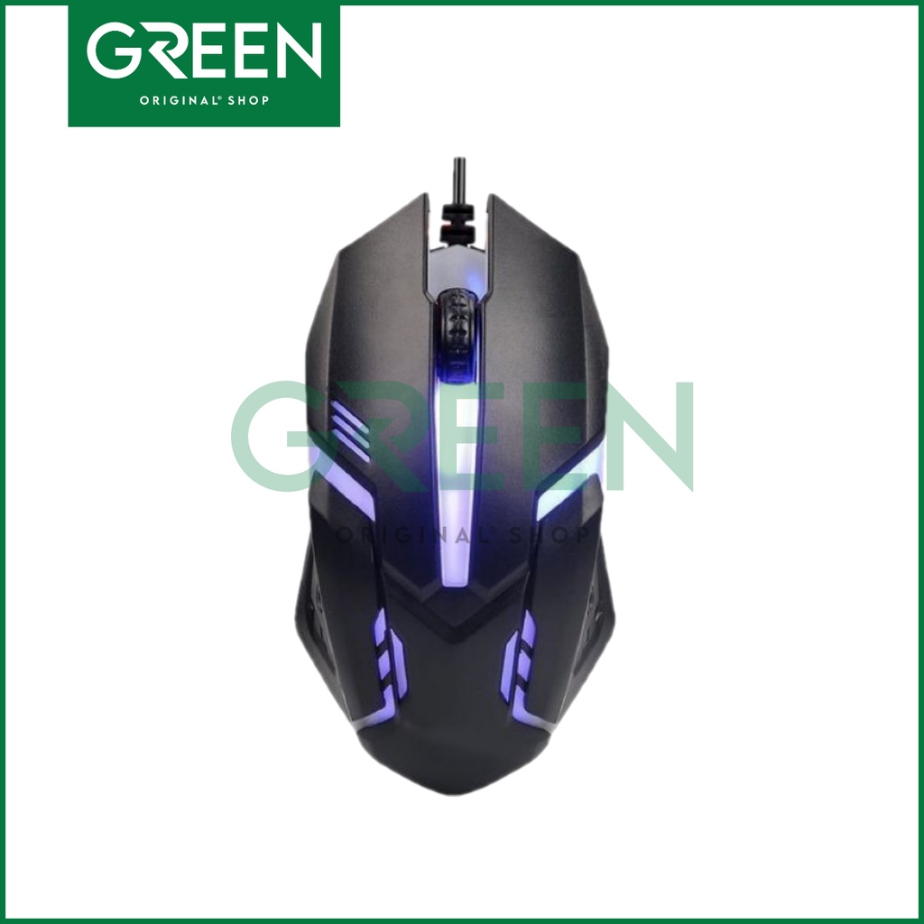 Jual GREEN Mouse Gaming LED RGB Nous X1 Gamers - Mouse Kabel - Mouse ...