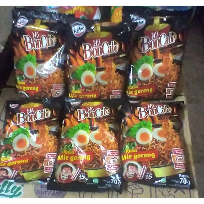 Jual Mie Goreng Bon Cabe lv 15 70 Gr (pembelian 1 paket isi 3 Bh ...