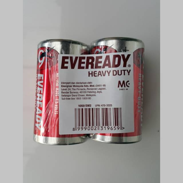Jual Baterai Battery besar eveready D size | Shopee Indonesia