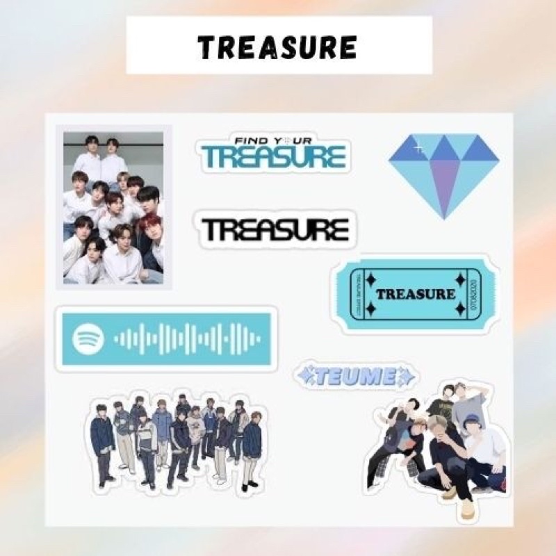 Jual TREASURE stickers | aesthetic stickers teume treasure YG ( 9 pc ...