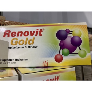 Jual Renovit Gold Strip Isi 4 tablet Kemasan 1 box isi 25 strip ...