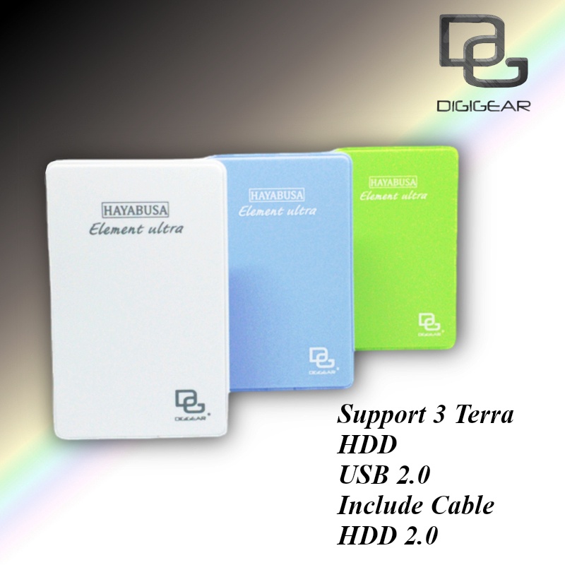 Jual DIGIGEAR Casing HDD enclosure Slim 2.5 inch SATA HAYABUSA | Shopee ...