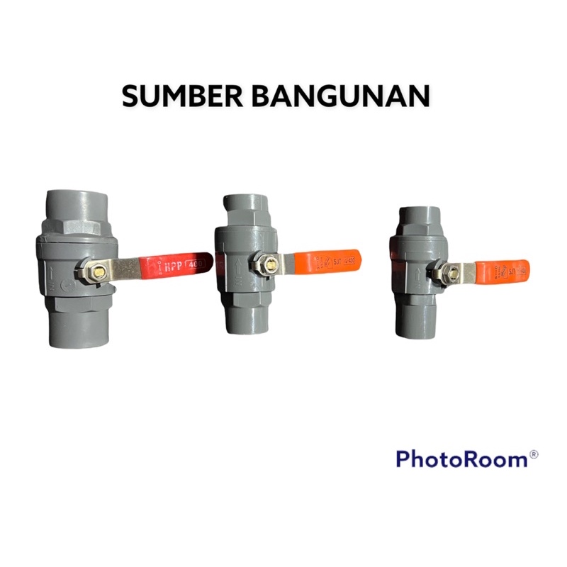 Jual BALL VALVE PVC GAGANG BESI 1/2 INCH / STOP KRAN PIPA BALL VALVE 3/4 INCH/ STOP KRAN PVC 1 ...