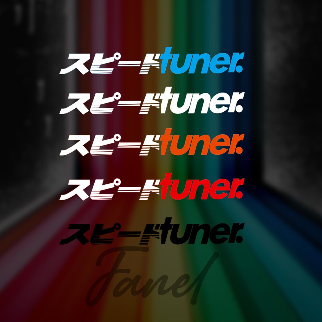 Jual STIKER SPEEDTUNER KANJI CUTTING STICKER MOBIL SPEED TUNER | Shopee ...