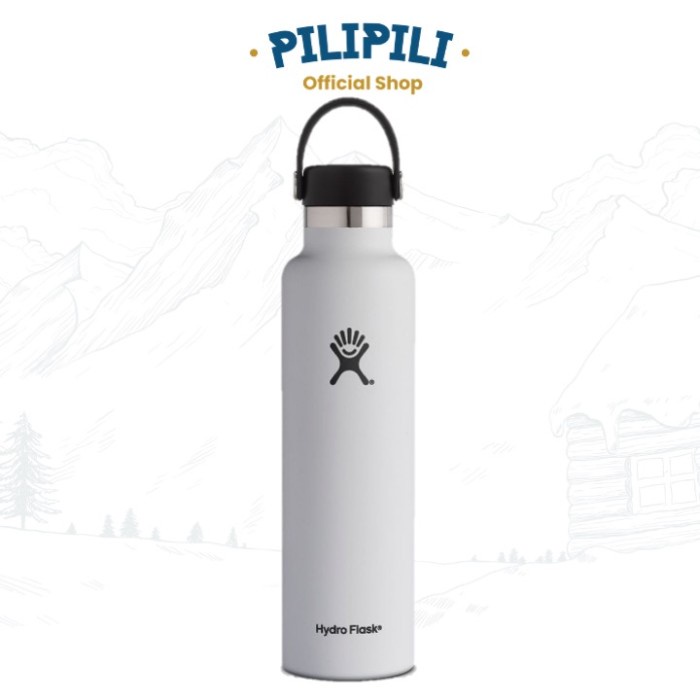 Jual Tumbler Hydro Flask 24 oz / 710 ml Standard Mouth Flex White ...