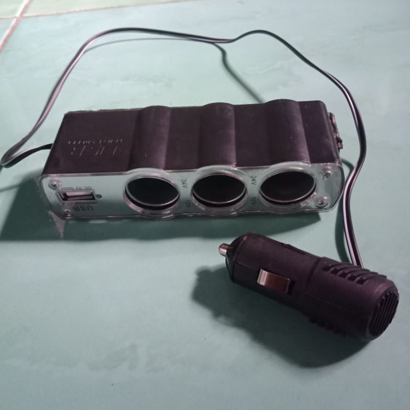 Jual TRIPLE SOCKET LIGHTER MOBIL 3 LUBANG COLOKAN ROKOK Car Extender ...