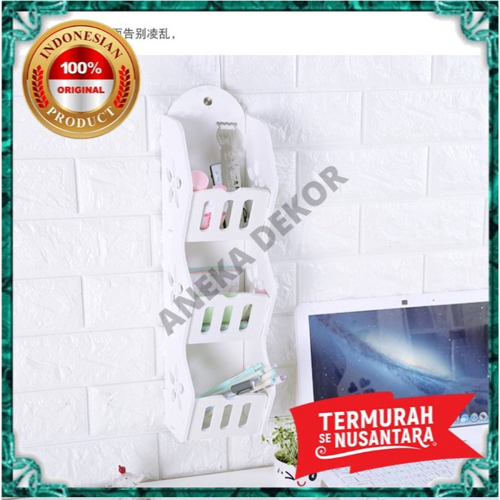 Jual Rak Susun Penyimpanan Barang Dinding Tempel Tembok Kamar Minimalis ...