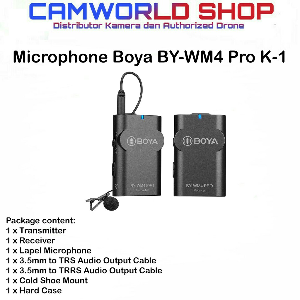 Jual Boya BY-WM4 Pro K-1 Wireless Microphone | Shopee Indonesia
