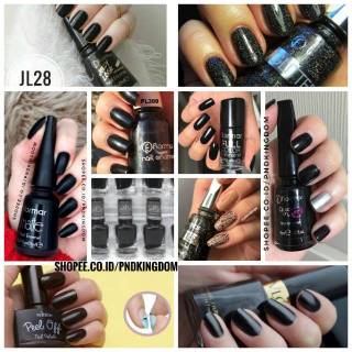 Jual KUTEK BLACK ~ Kutek Hitam / Kutek Halal Peel Off Nail Polish ...