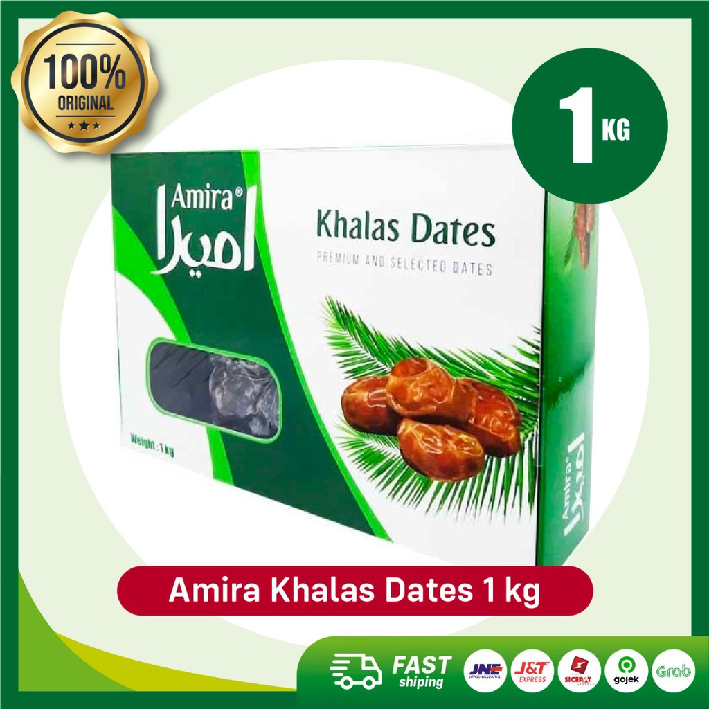 Jual Khalas Premium Kurma Dates Amira 1kg | Shopee Indonesia