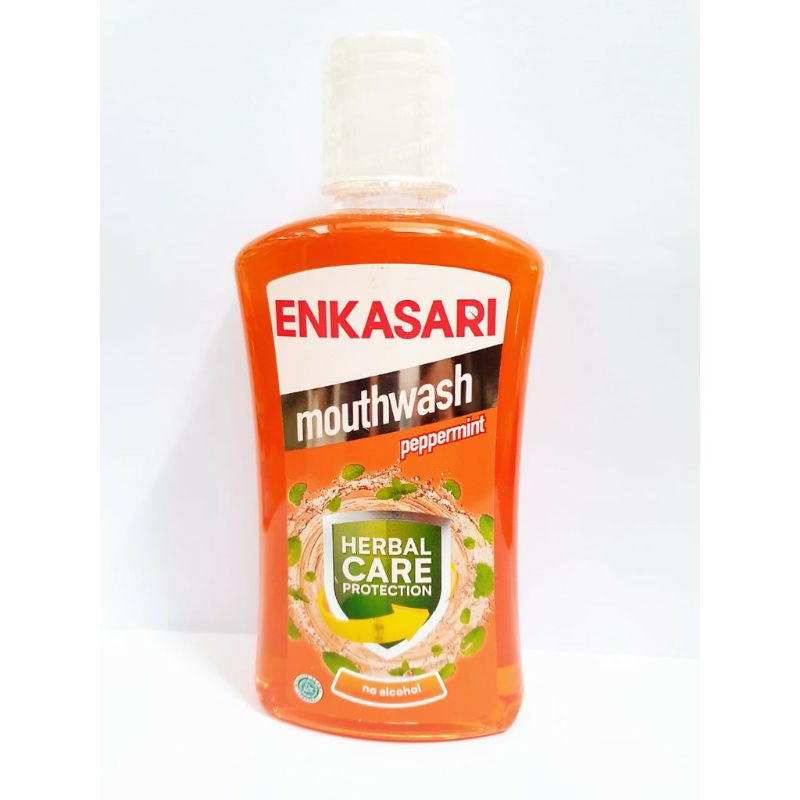 Jual Promo Enkasari Mouthwash Peppermint 250 ml | Shopee Indonesia
