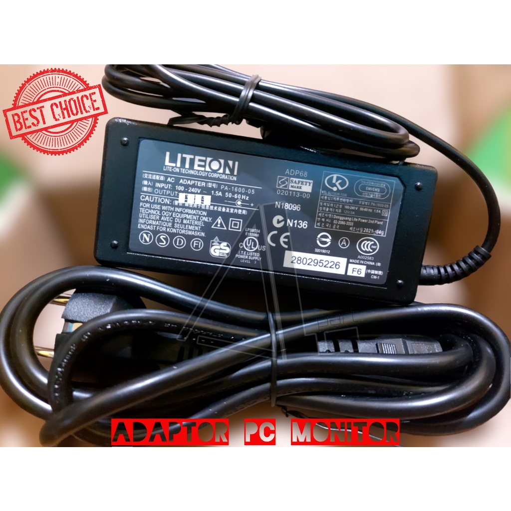 Jual ADAPTER 36W FIT Megavision Monitor MV140 MV151 MV170 MV171 MV173 ...