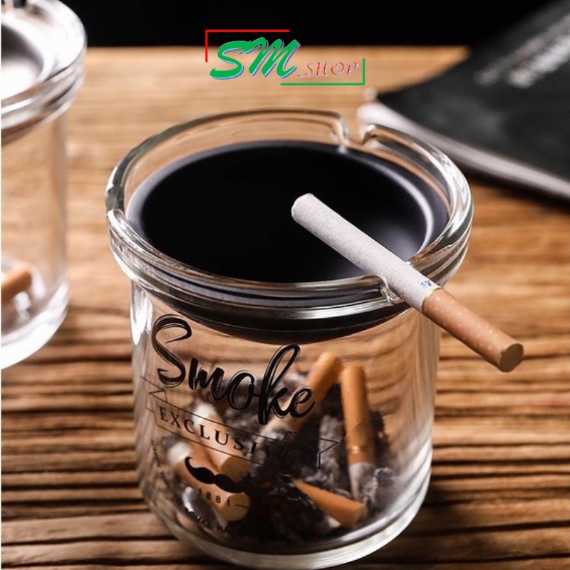 Jual SM Asbak Kaca dengan Tempat Pembuangan Abu Rokok Indonesia|Shopee ...