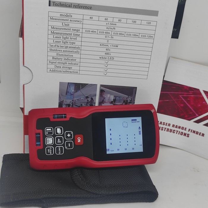 Jual alat ukur jarak digital laser distance meter 40M akurasi 1.5mm ...