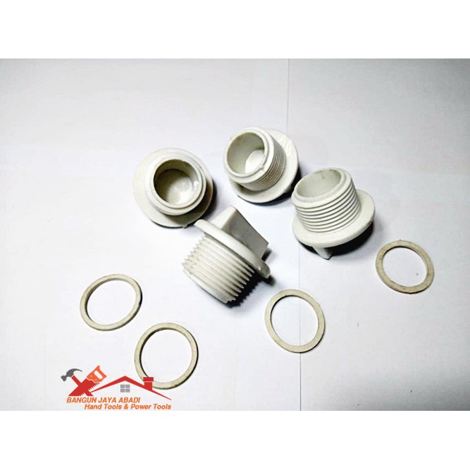 Jual Rucika Plug 1 inch in Aw/Flug Pvc/Plu/Flu/Tutup Pipa Drat Luar ...