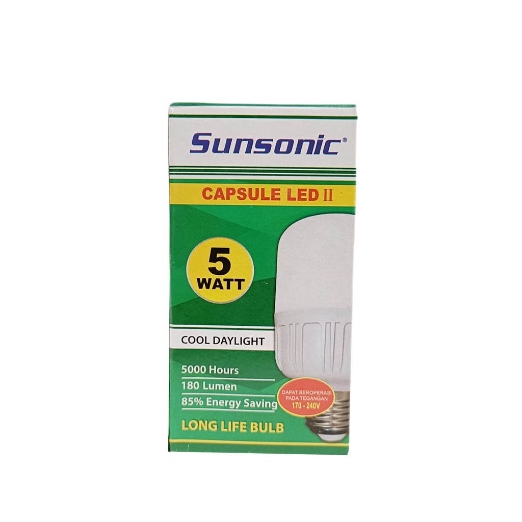 Jual Sunsonic Lampu LED Kapsul Tabung 5 Watt Sunconic Capsule LED 5Watt | Shopee Indonesia