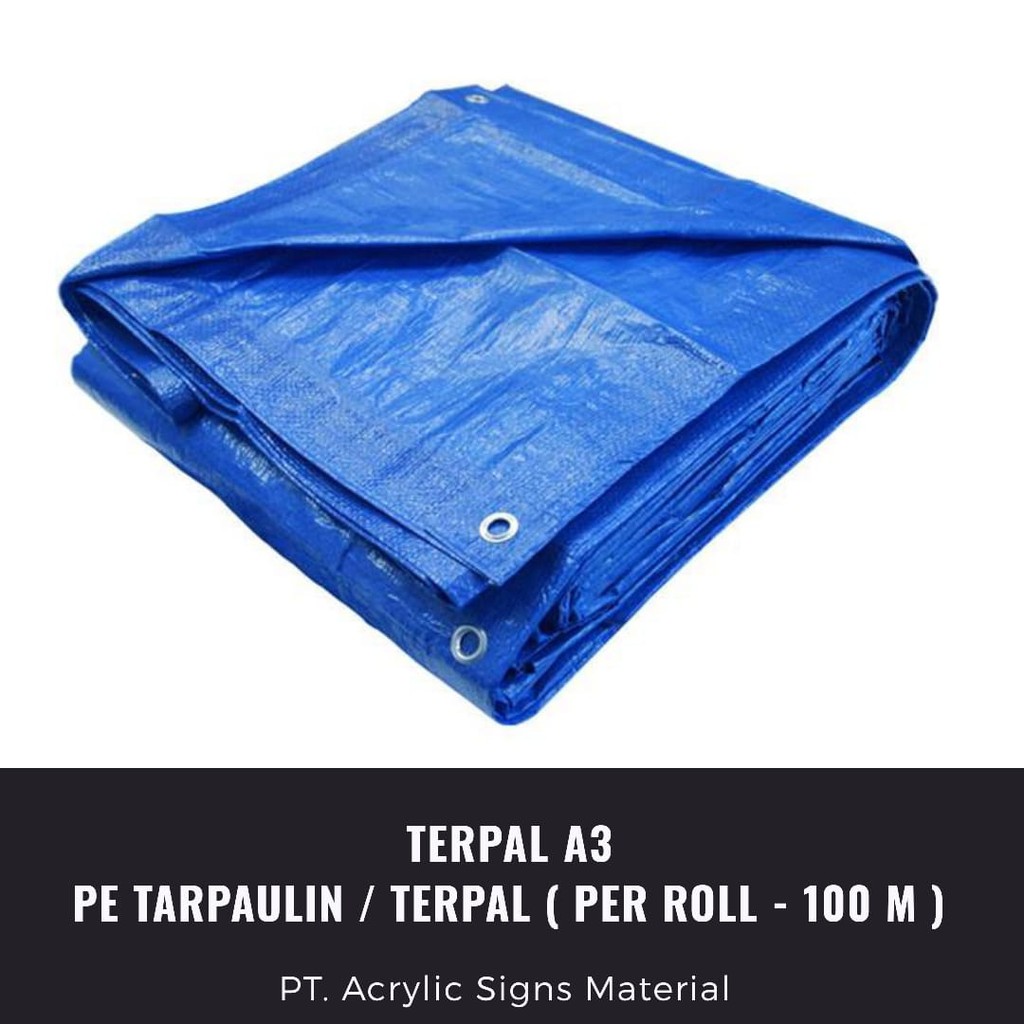 Jual Terpal plastik / Terpal Blue Silver A3 / Terpal per Roll 100 m ...
